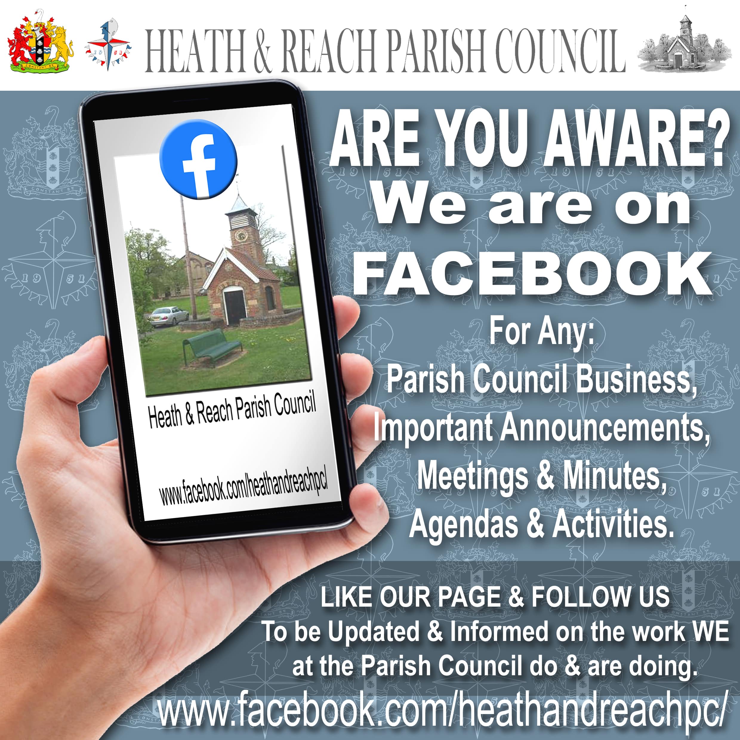 Facebook page poster for Heath and Reach Village | Heath and Reach ...